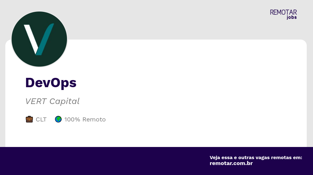DevOps | Vagas 100% remotas